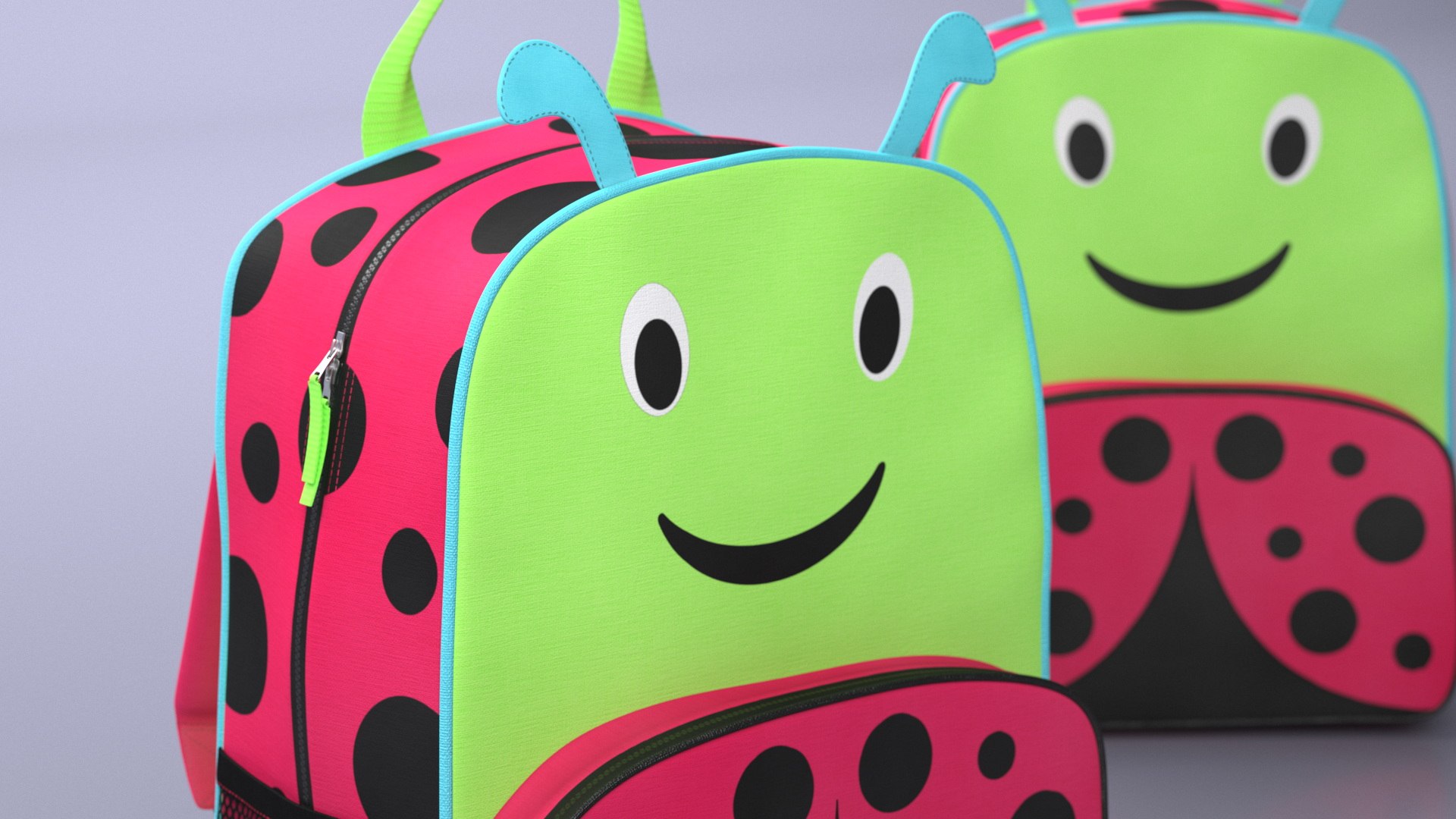 Childrens Ladybug Backpack 3D Model - TurboSquid 2245894