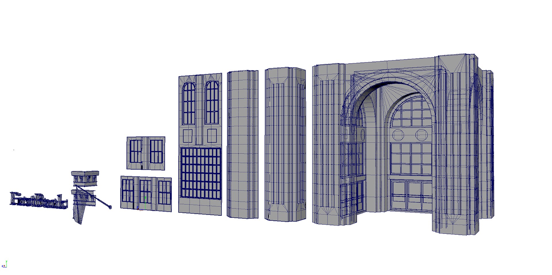 Bank Building Modules 3D Model - TurboSquid 2003239