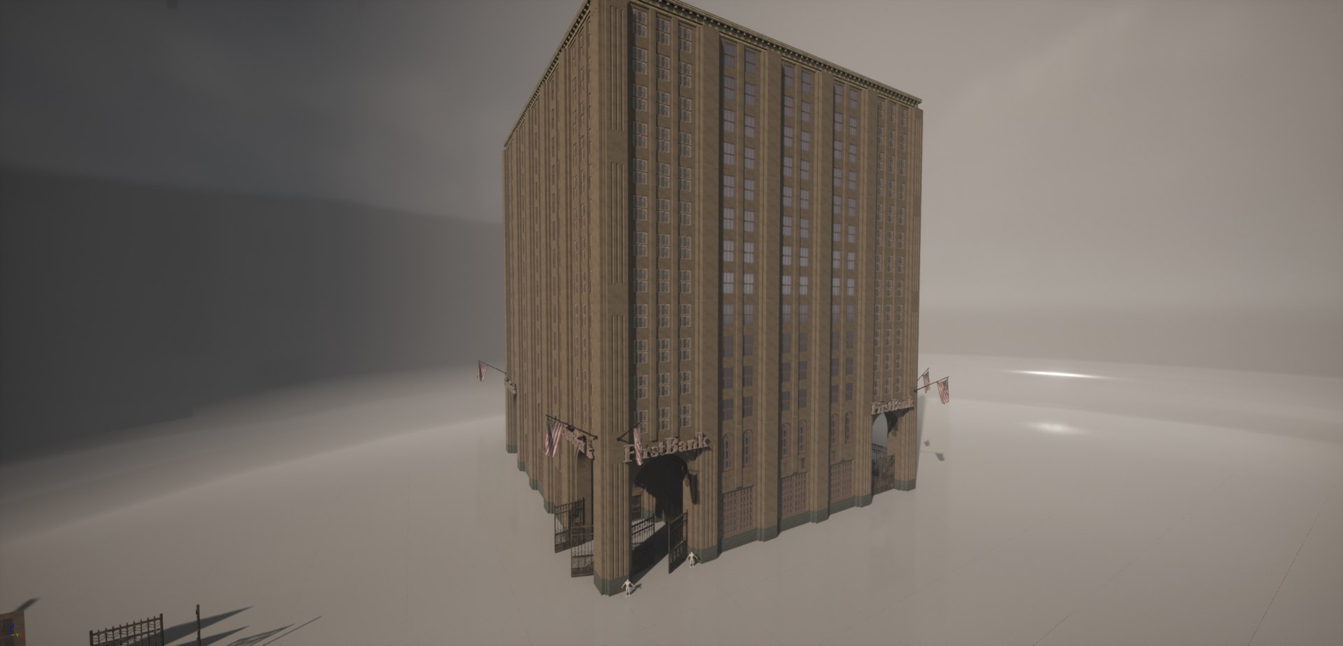 Bank Building Modules 3D Model - TurboSquid 2003239