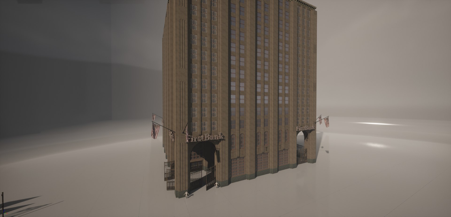 Bank Building Modules 3D Model - TurboSquid 2003239
