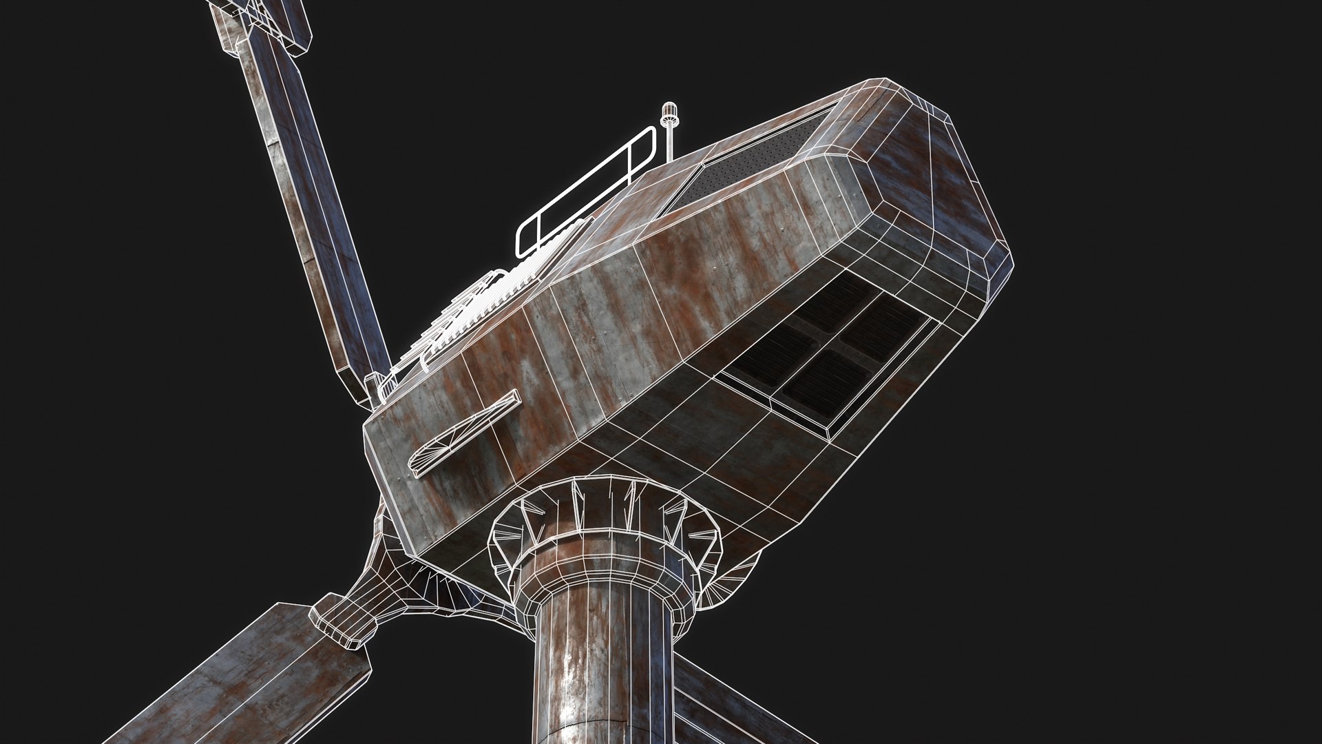 3D Model Apocalypse Wind Turbine - TurboSquid 2159783