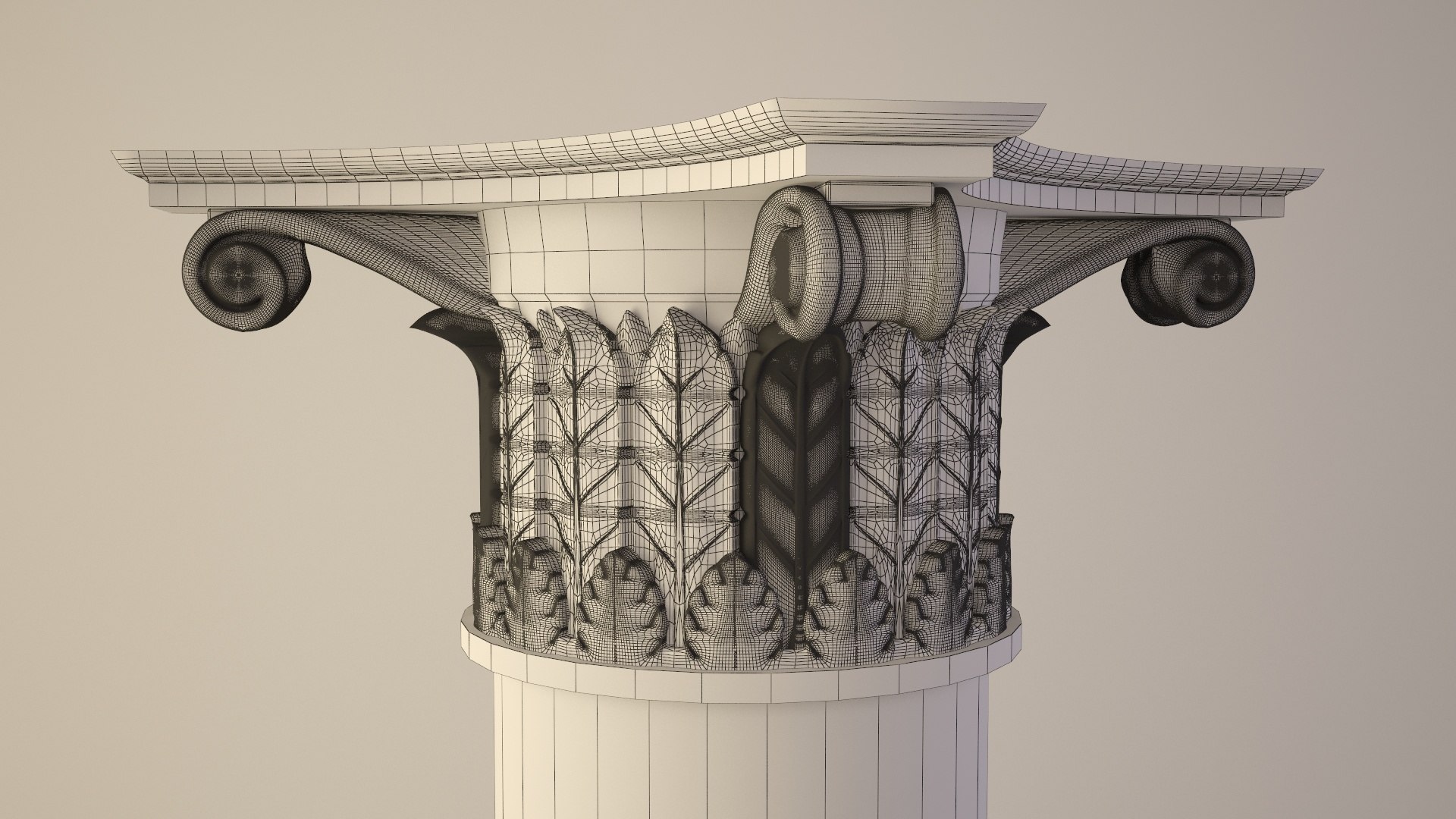 capital column 3d 3ds