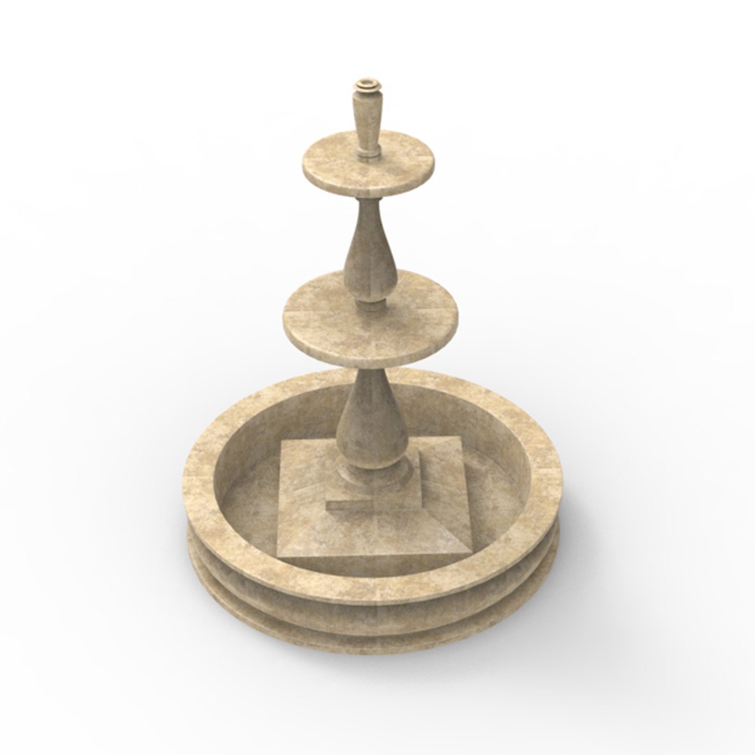 Water Fountain 3d Model