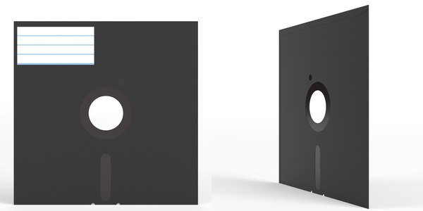 3D model 8 inch floppy disk - TurboSquid 1462544