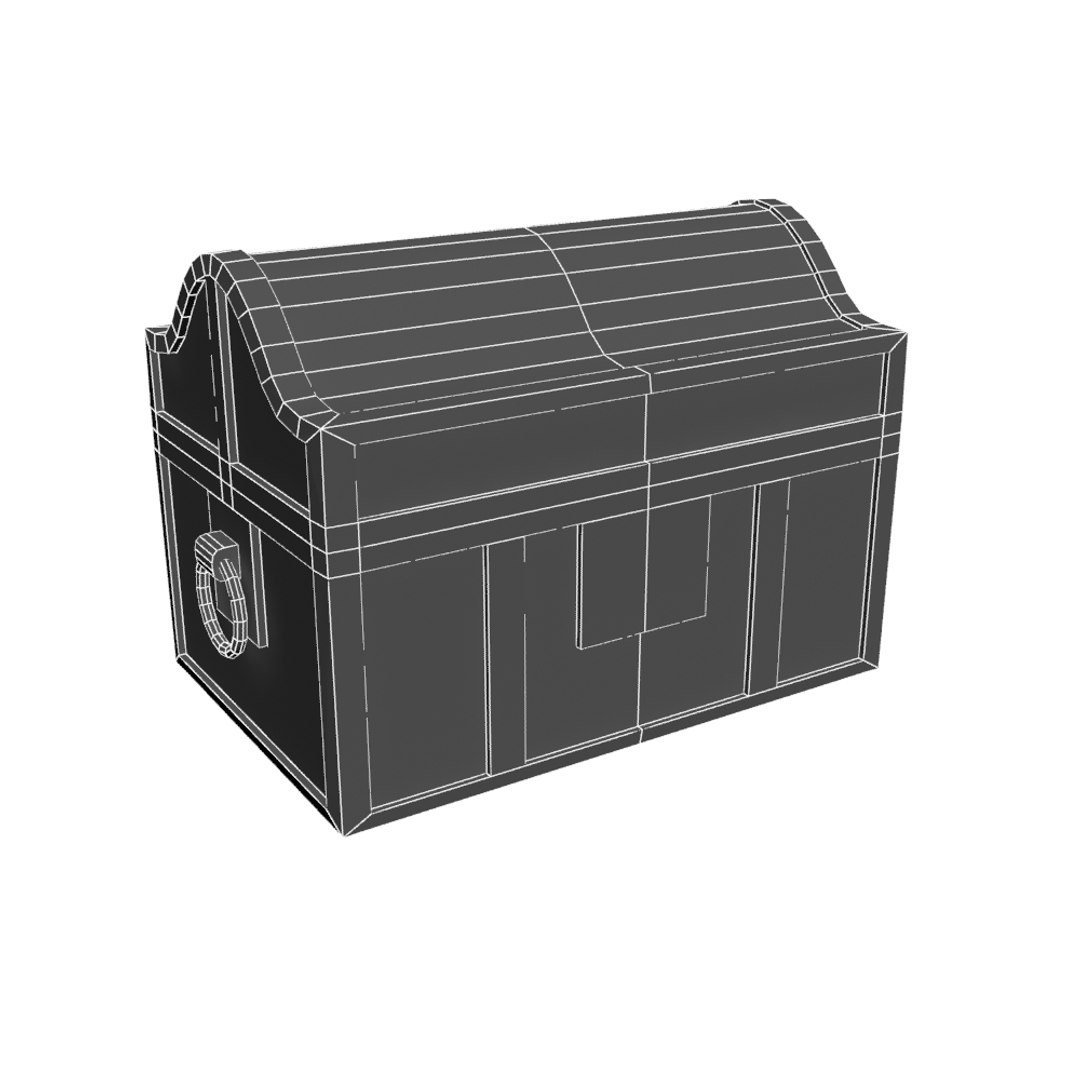 3d Model Of Treasure Chest