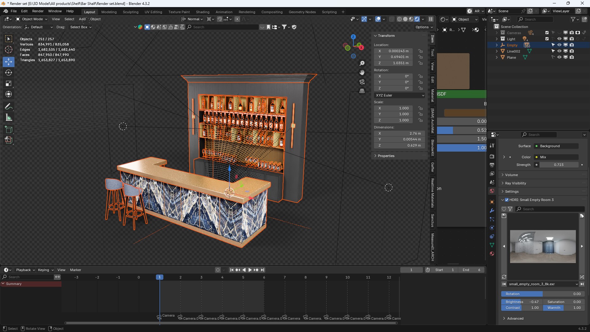 Restaurant Bar 3D Model - TurboSquid 2461518