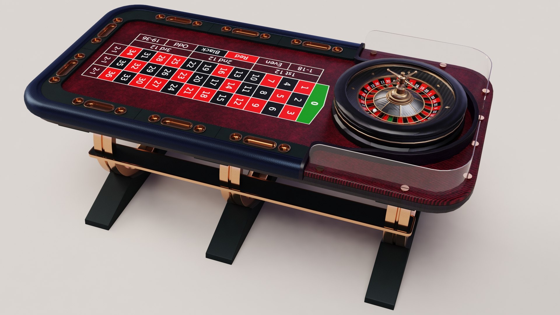 Roulette Table Model - TurboSquid 2117048