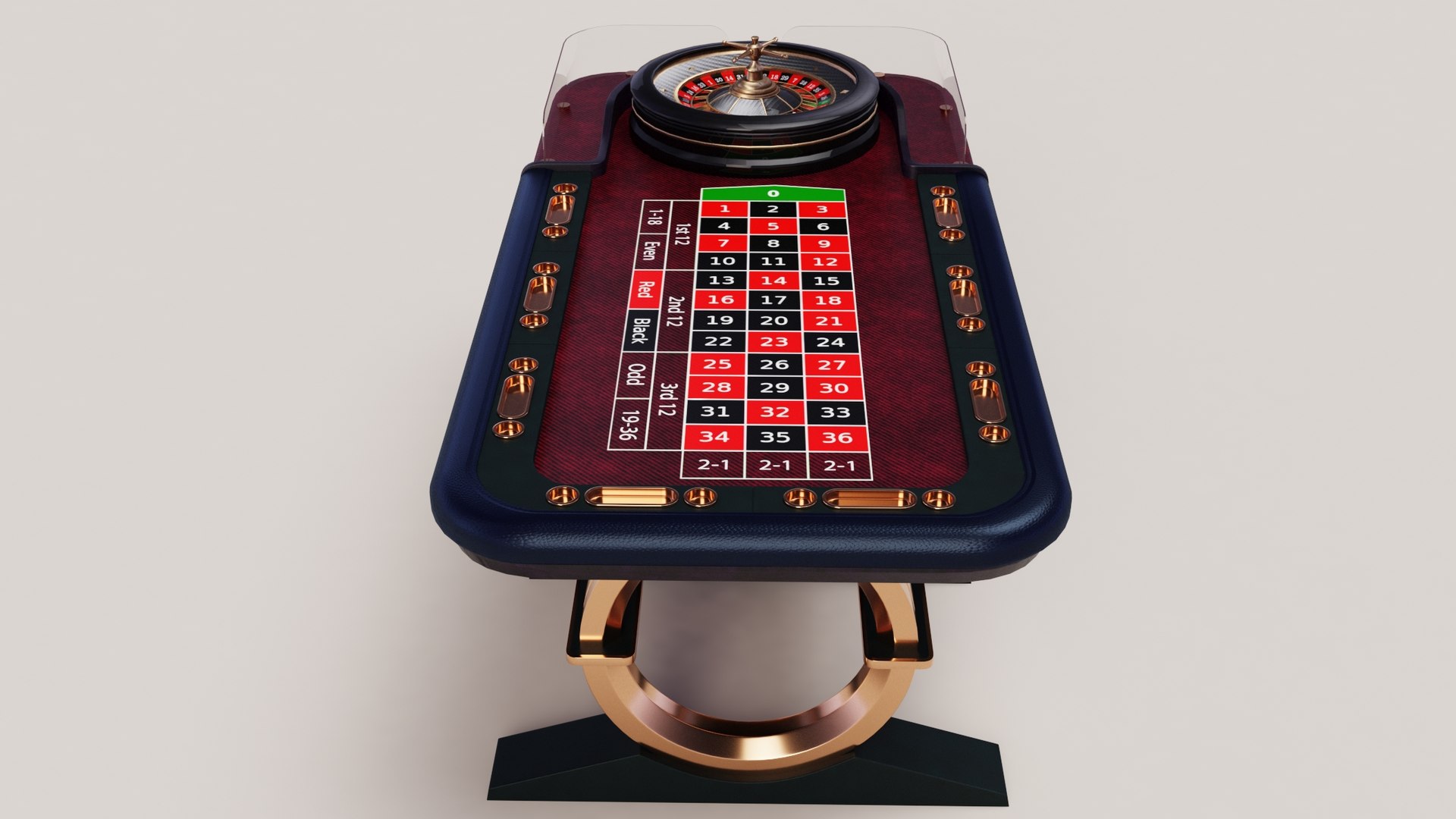Roulette Table Model - TurboSquid 2117048