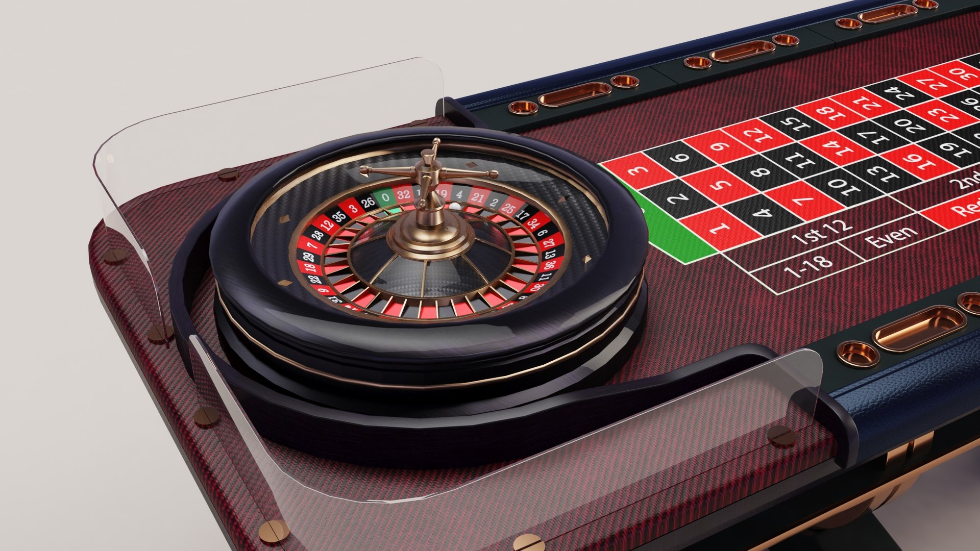 Roulette Table Model - TurboSquid 2117048
