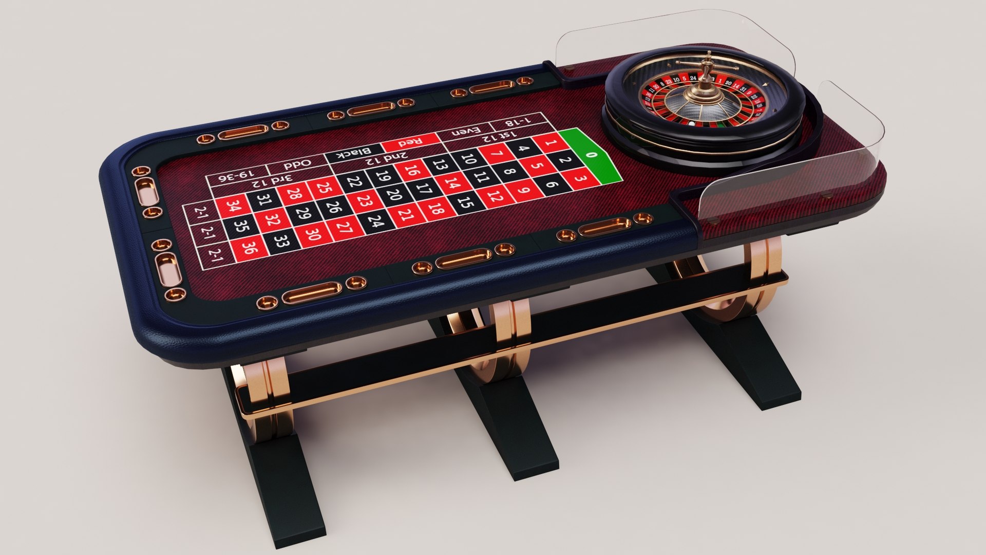 Roulette Table Model - TurboSquid 2117048