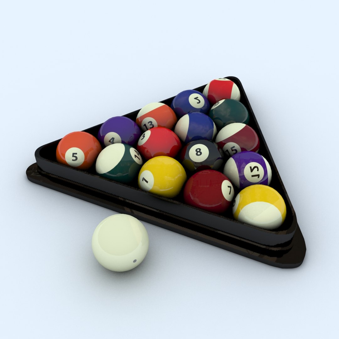 3d Model Balls Triangle