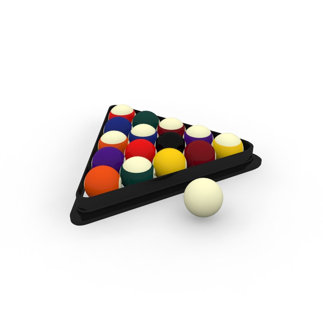 3d Model Balls Triangle