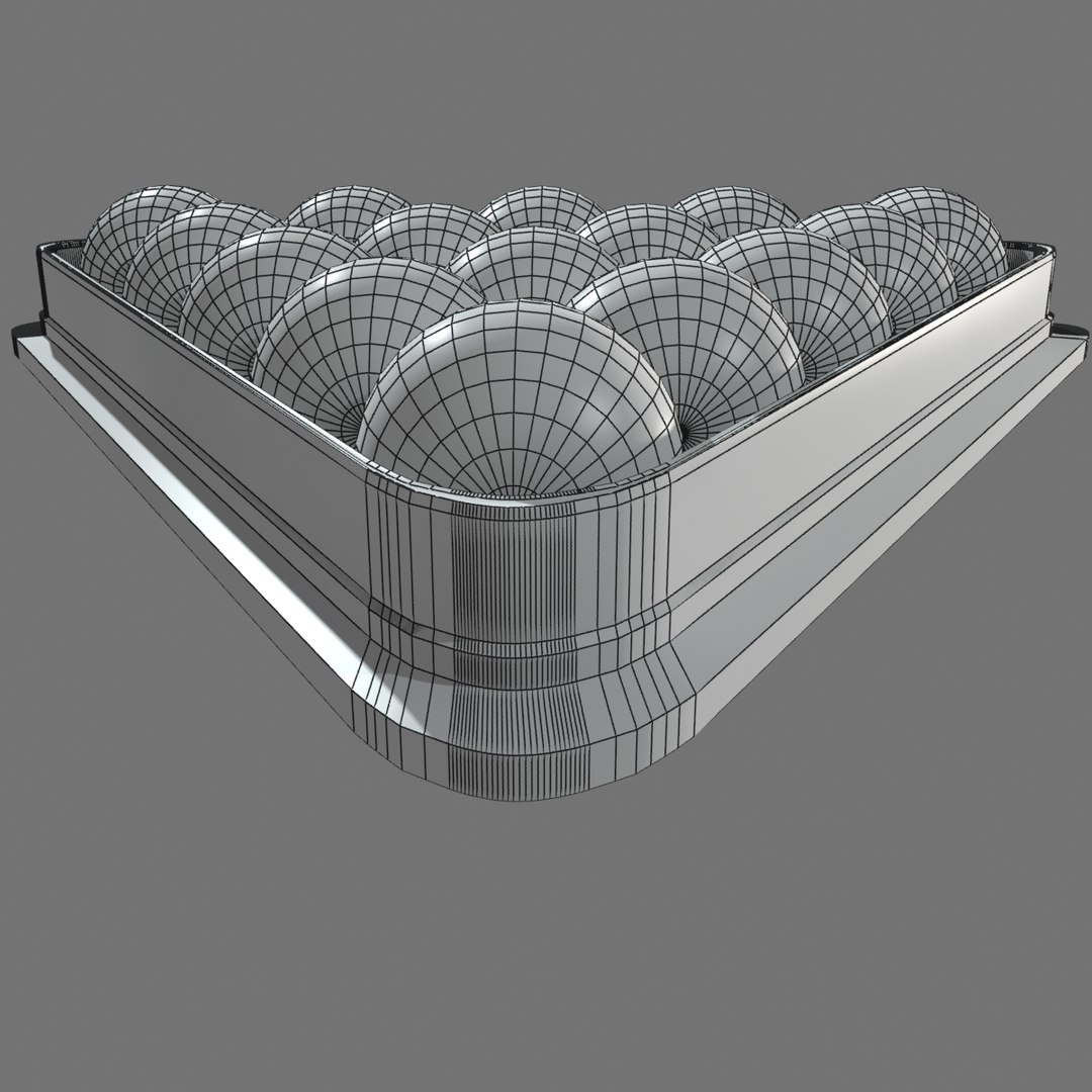 3d Model Balls Triangle