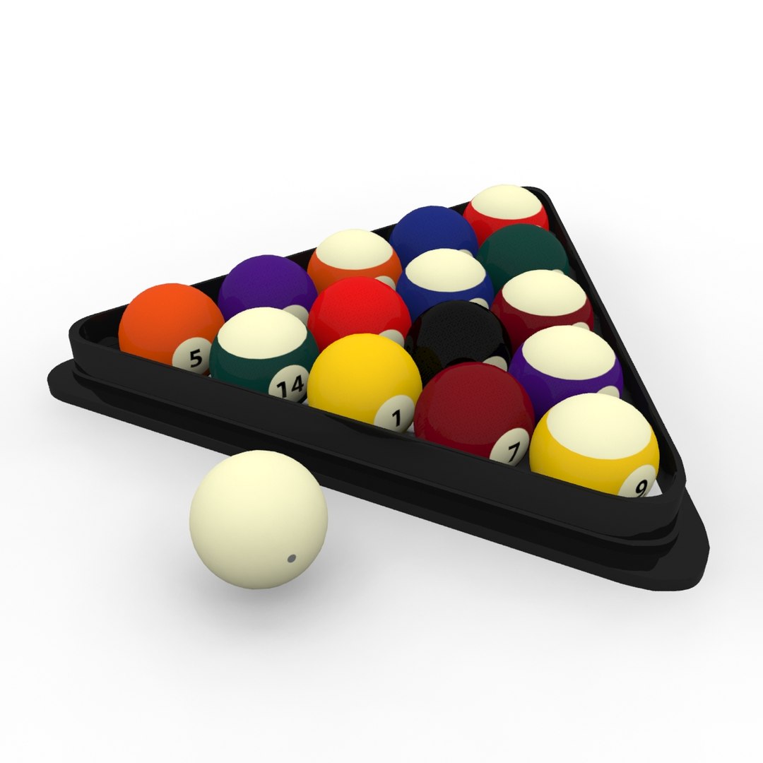 3d Model Balls Triangle