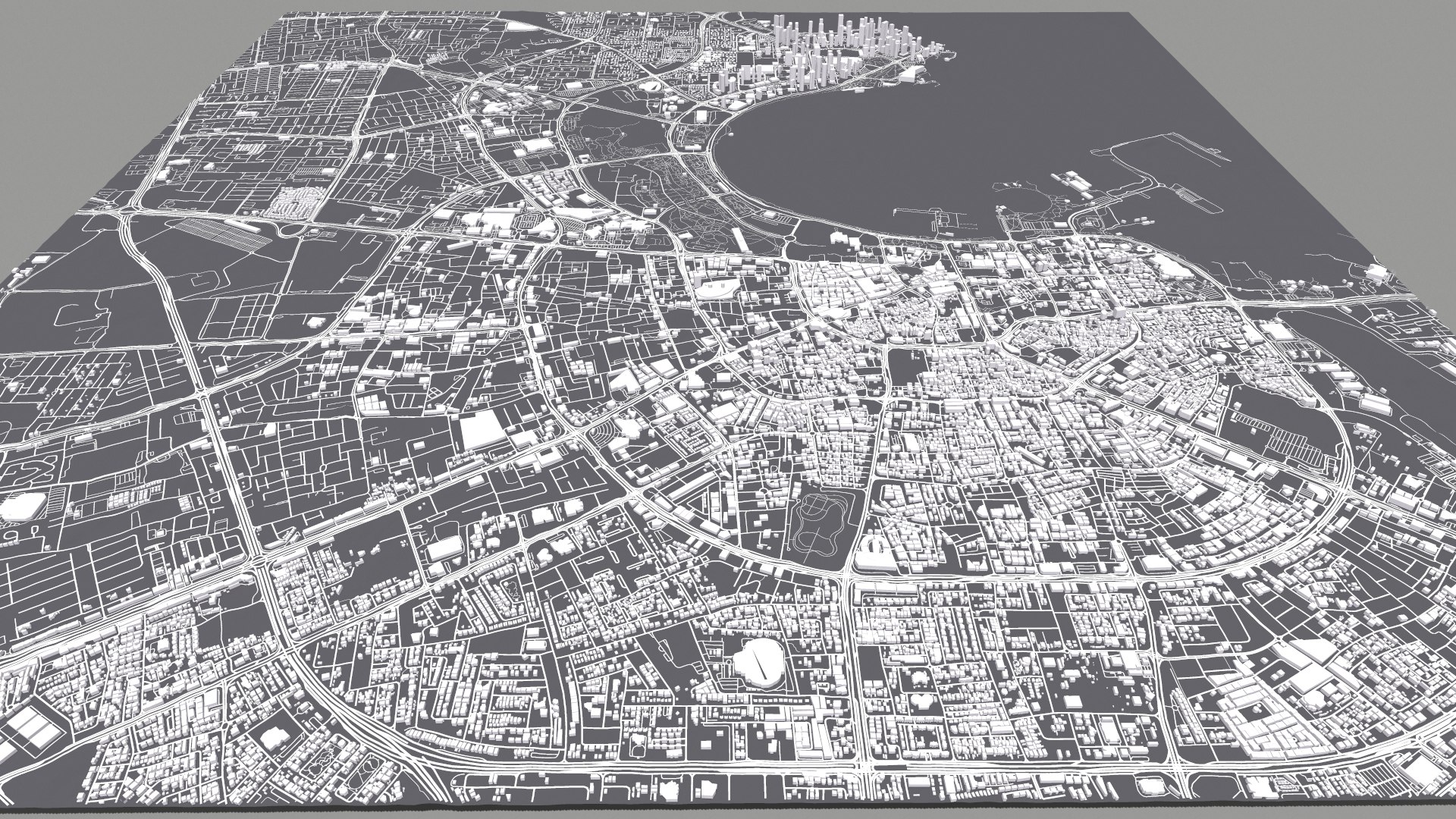 Cityscape Doha Qatar 3D - TurboSquid 1995656