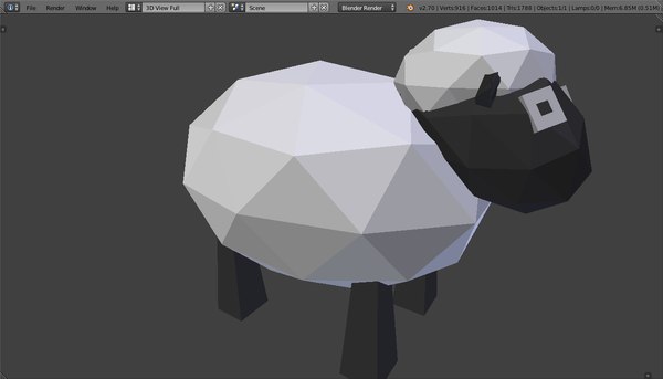 3D Blender sheep