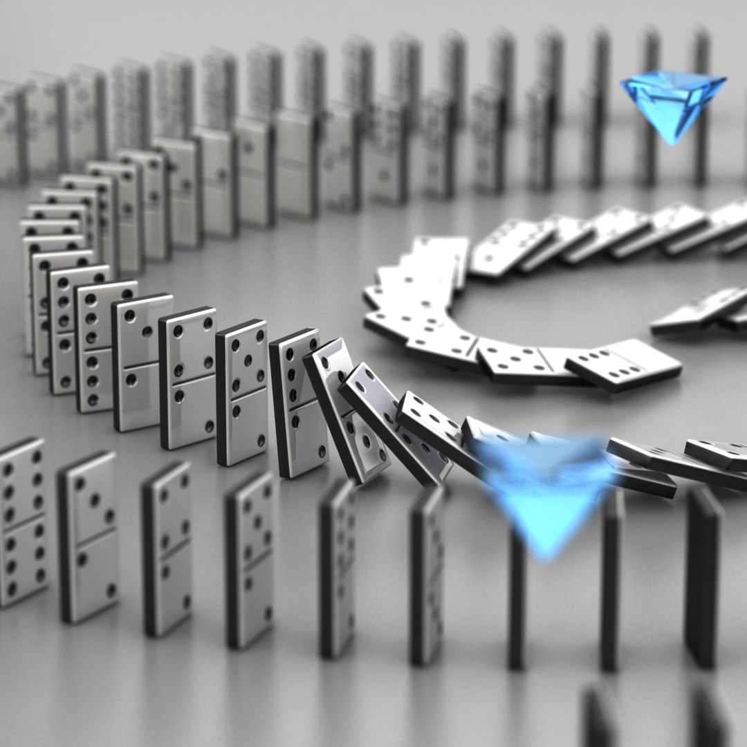 Domino Animation 3D Model - TurboSquid 1190008