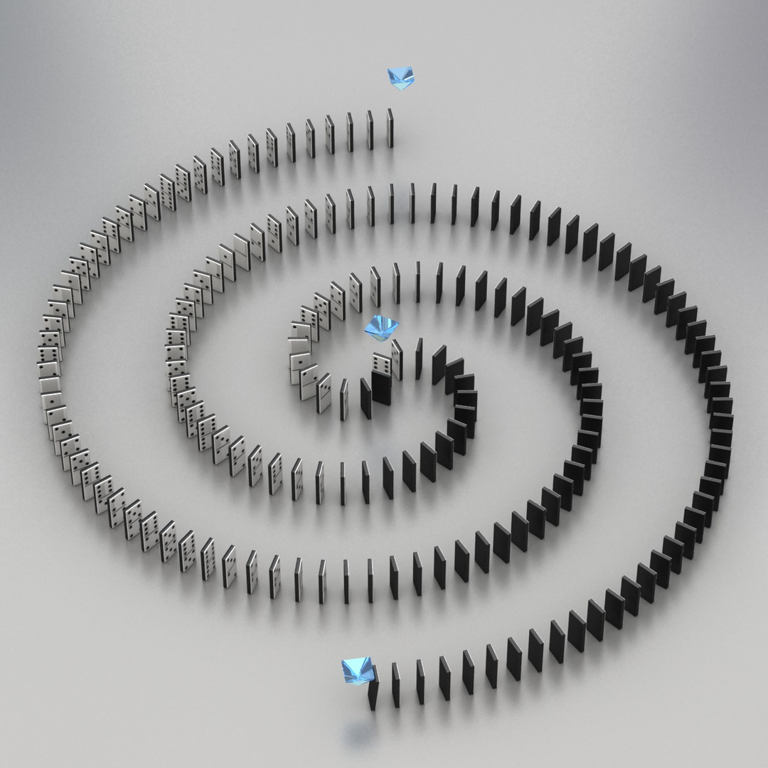 Domino Animation 3D Model - TurboSquid 1190008