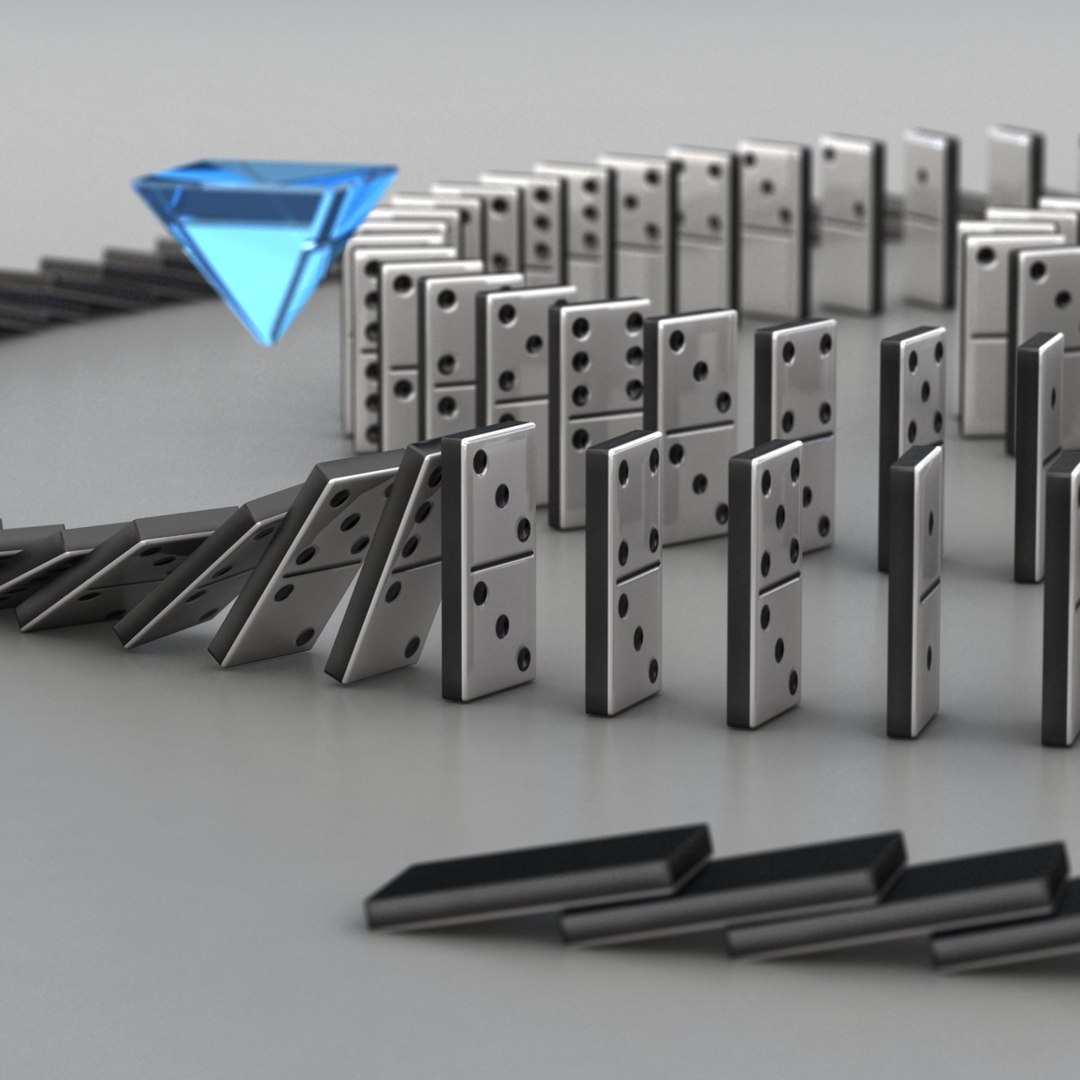 Domino animation 3D model - TurboSquid 1190008