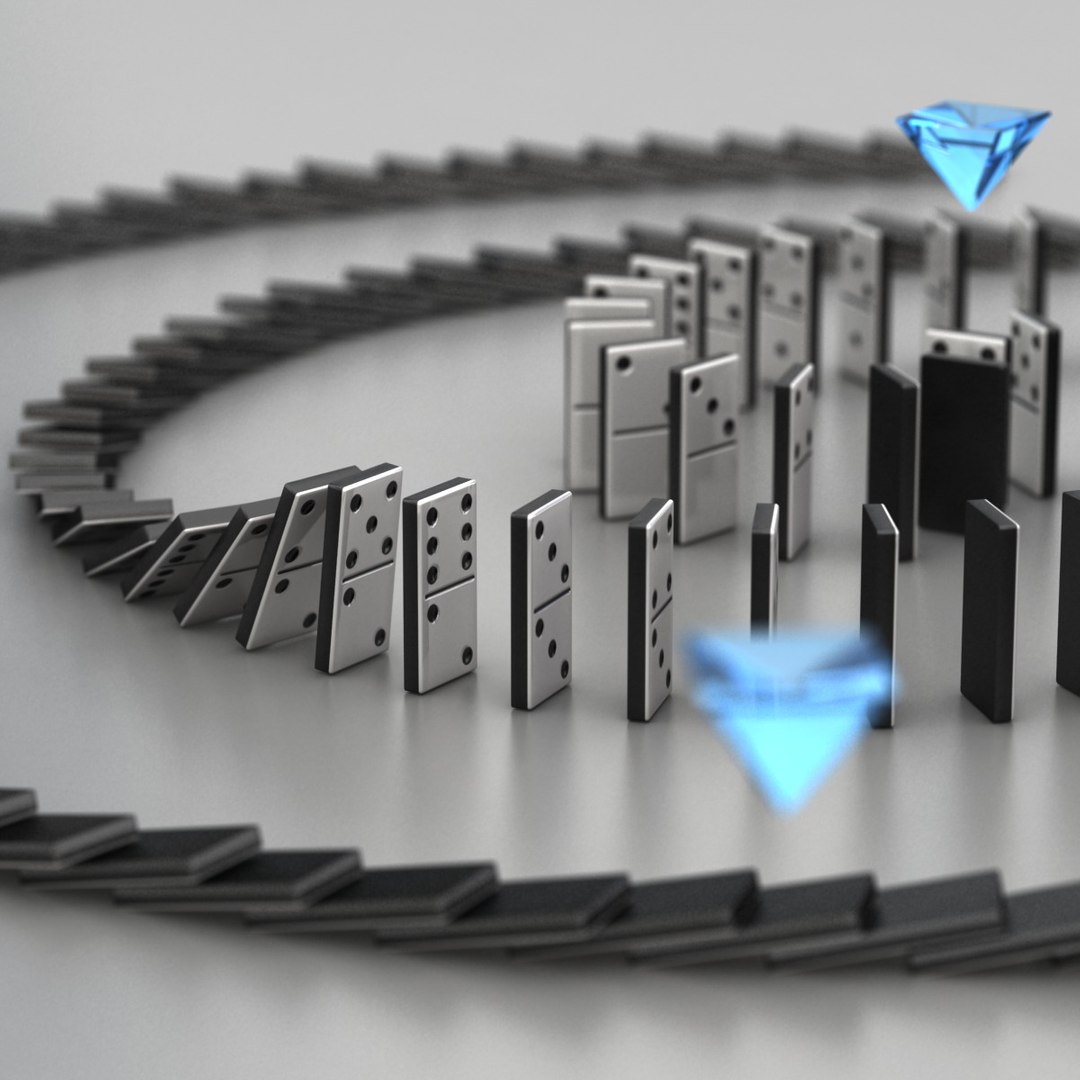Domino Animation 3D Model - TurboSquid 1190008