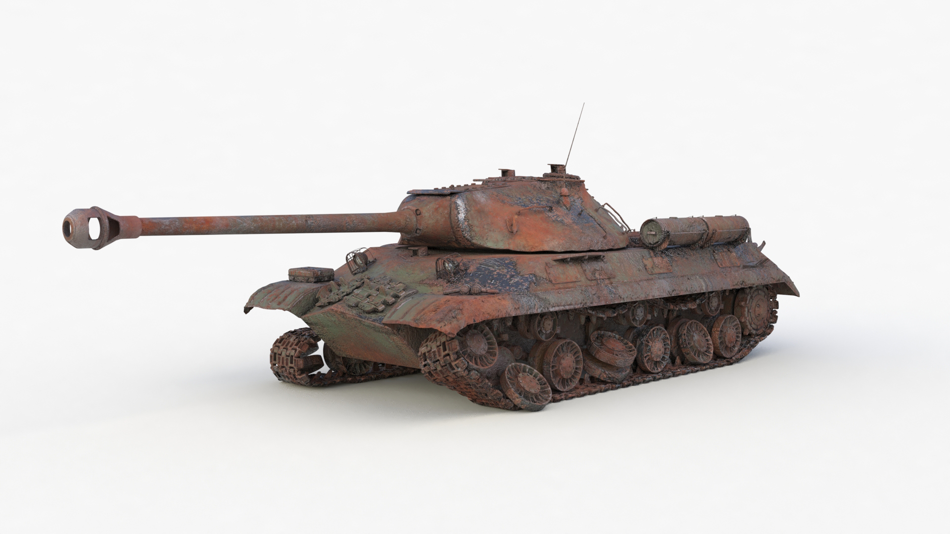 Tank Russian IS 3M Destroyed Model - TurboSquid 1882976