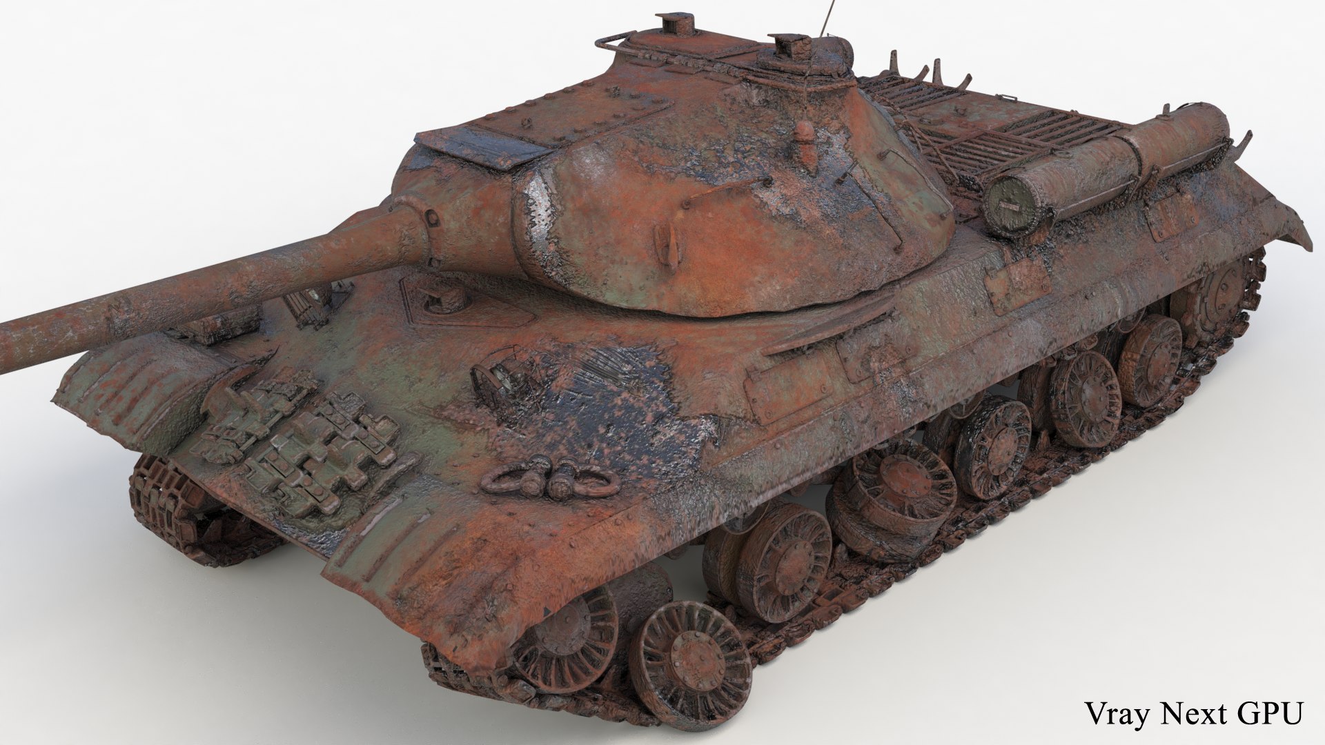 Tank Russian IS 3M Destroyed Model - TurboSquid 1882976