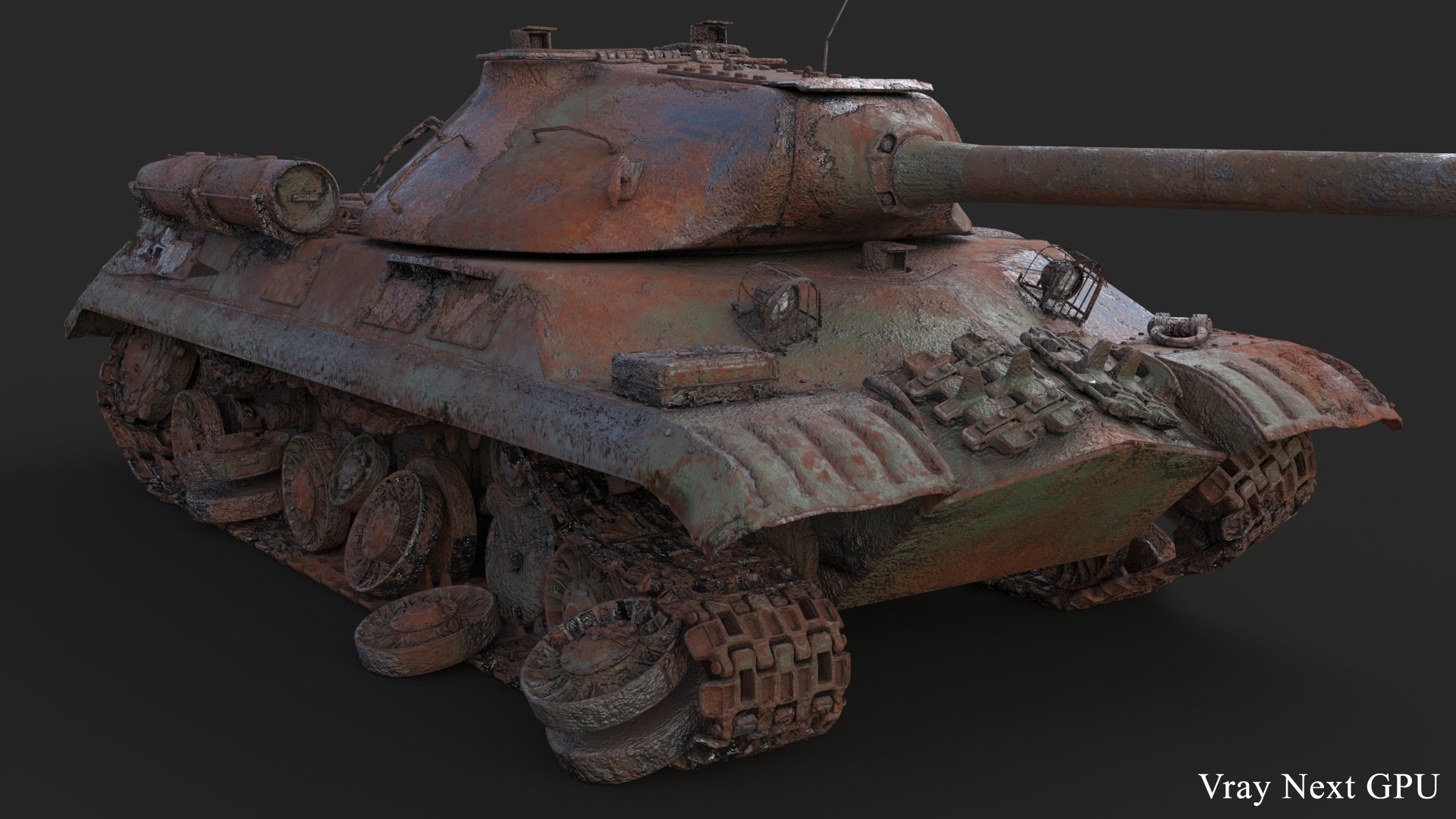 Tank Russian IS 3M Destroyed Model - TurboSquid 1882976