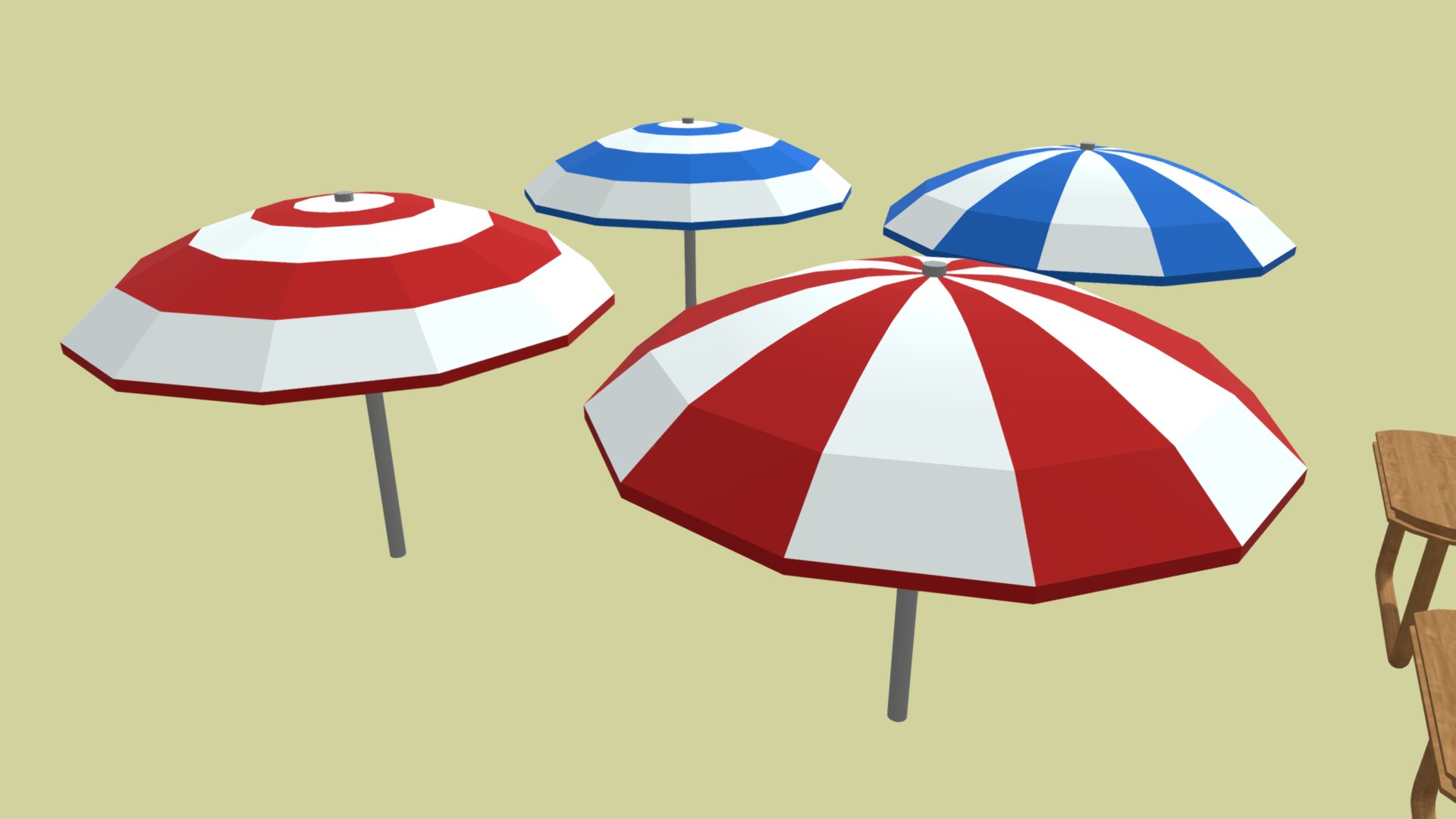 Low Poly Beach Pack 3D Model - TurboSquid 2014350