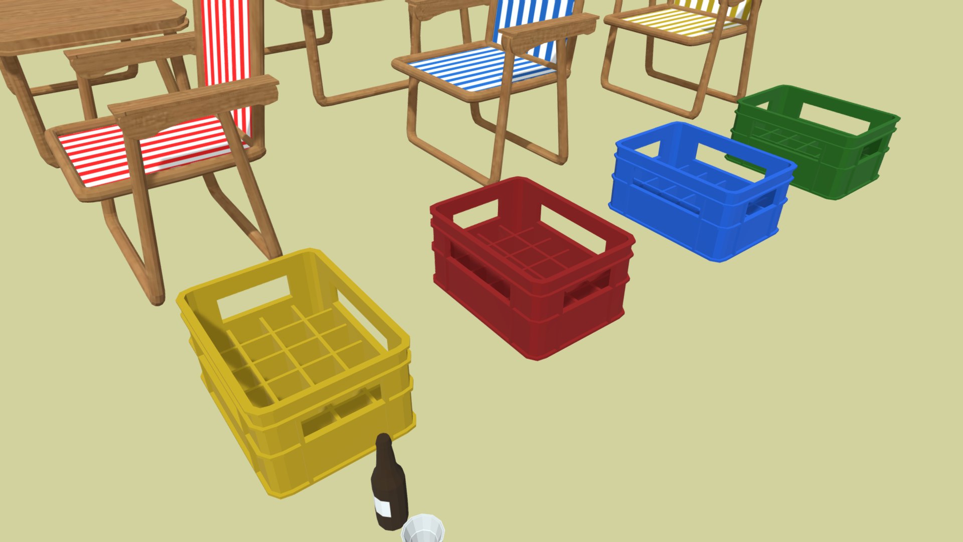 Low Poly Beach Pack 3D Model - TurboSquid 2014350