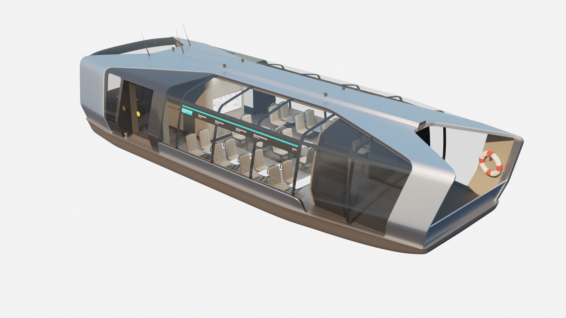 3D Electric River Bus Model - TurboSquid 1821162