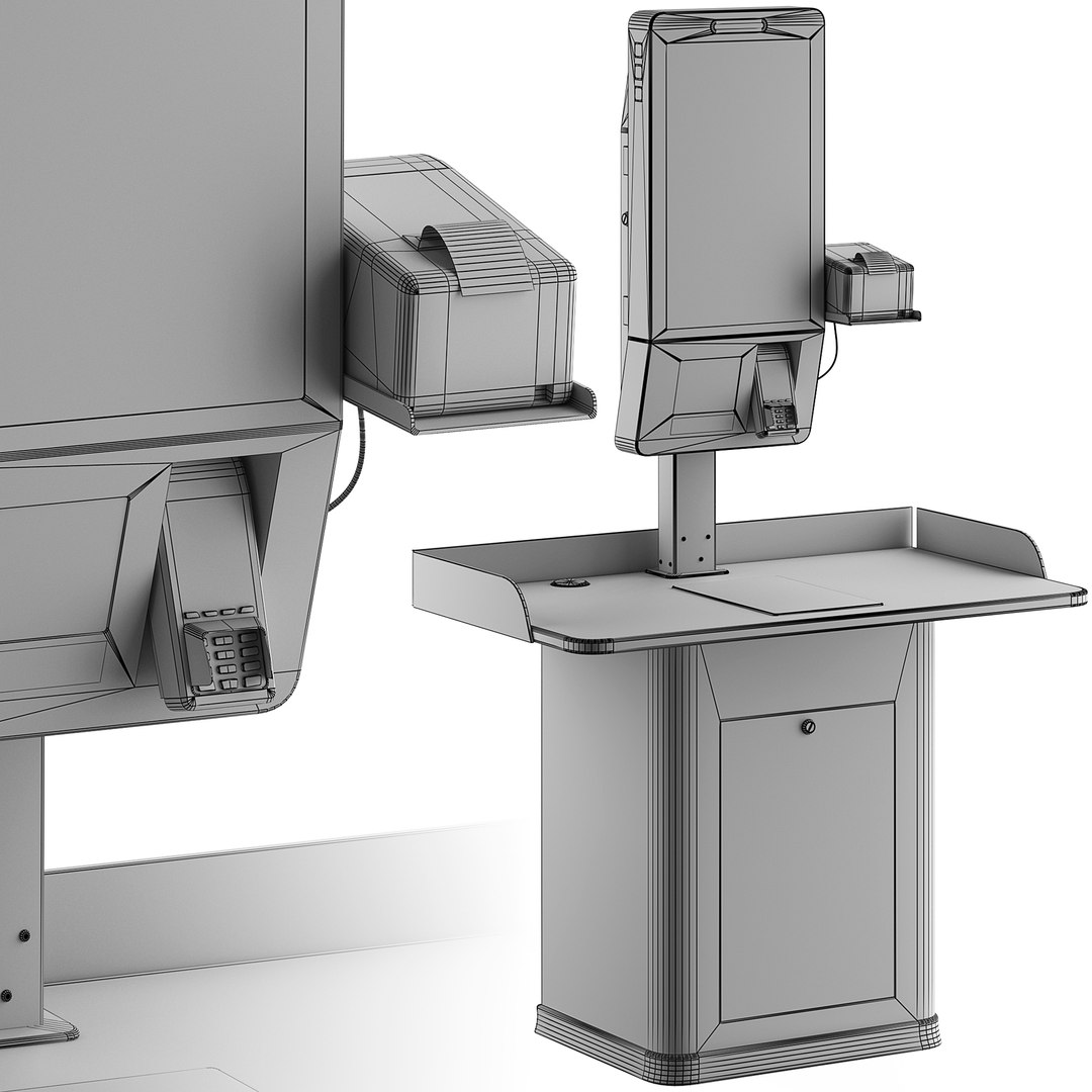 Retail Self Checkout System 3D - TurboSquid 2278494