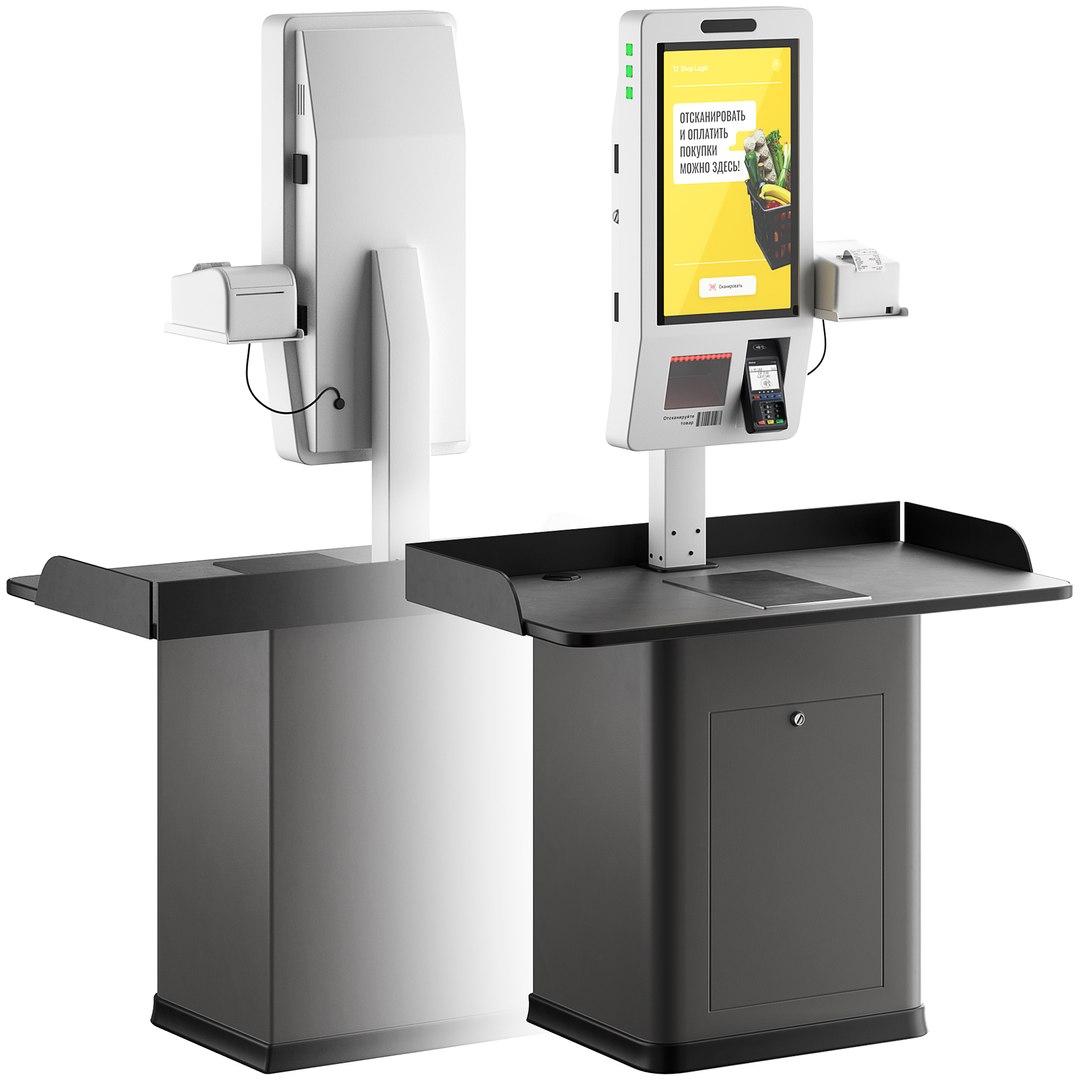 Retail Self Checkout System 3D - TurboSquid 2278494