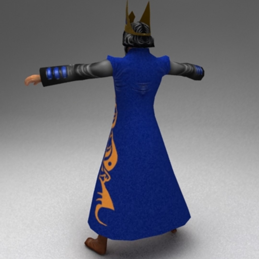 rigged warlock 3d model
