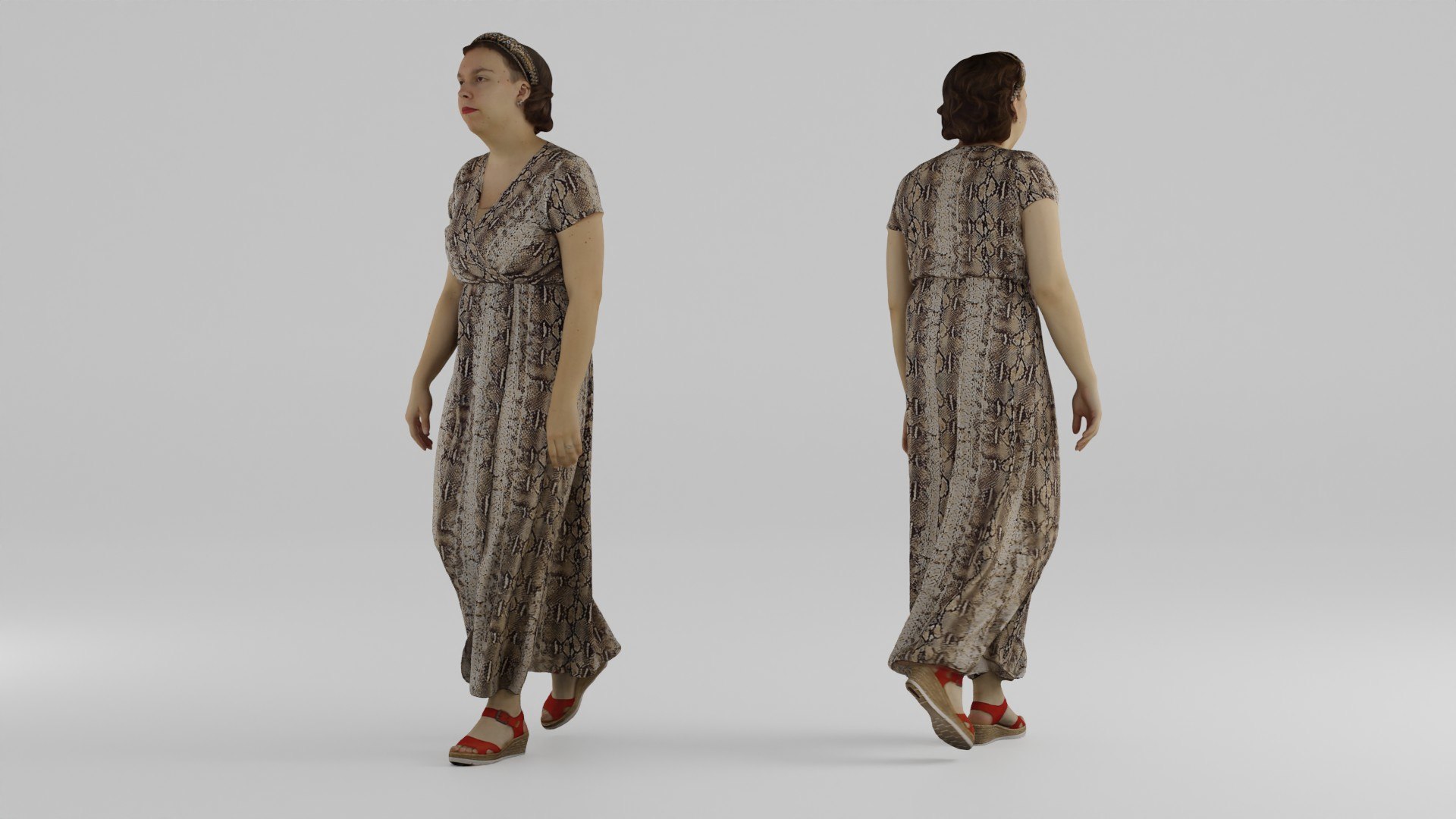 Woman Walking Casual 4 3D - TurboSquid 2114688