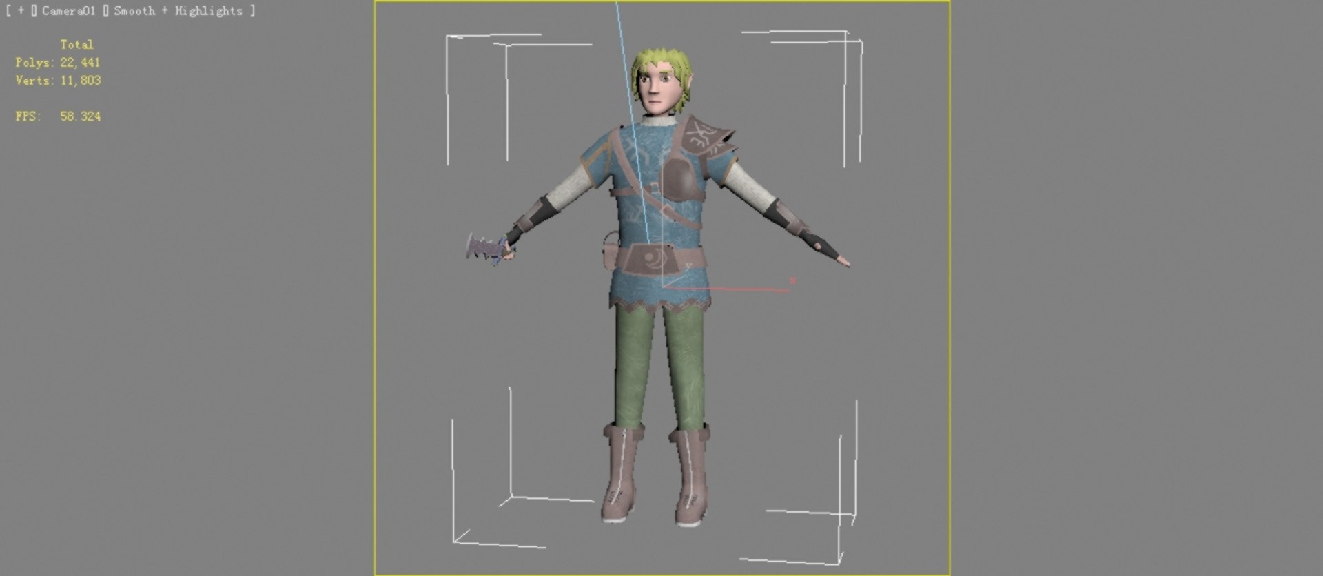 Cartoon Warrior Fighter Model - TurboSquid 2277796