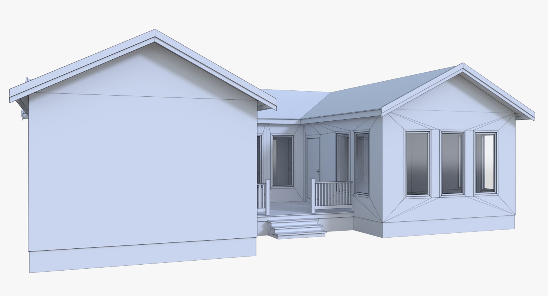 residential home interior house 3d model