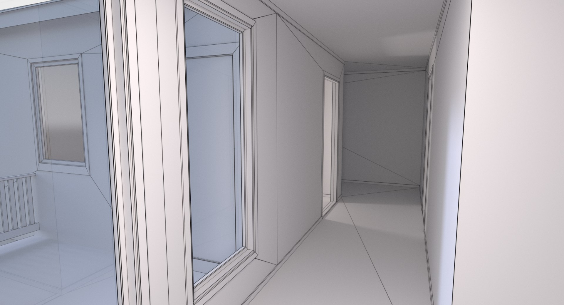 residential home interior house 3d model