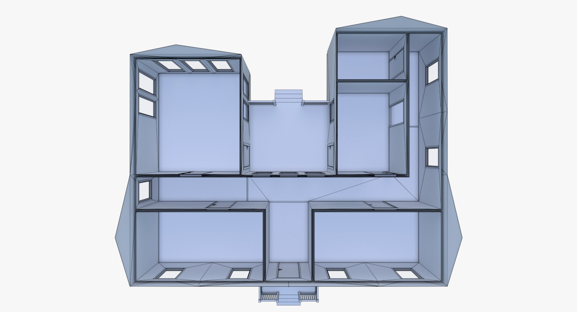 residential home interior house 3d model