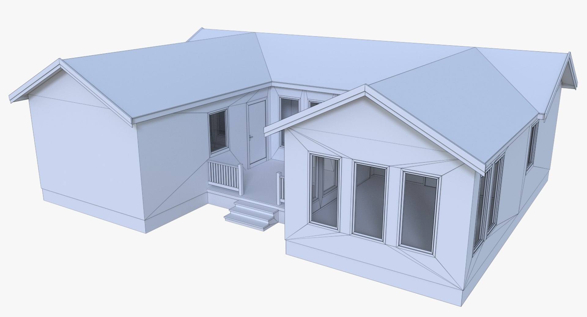residential home interior house 3d model