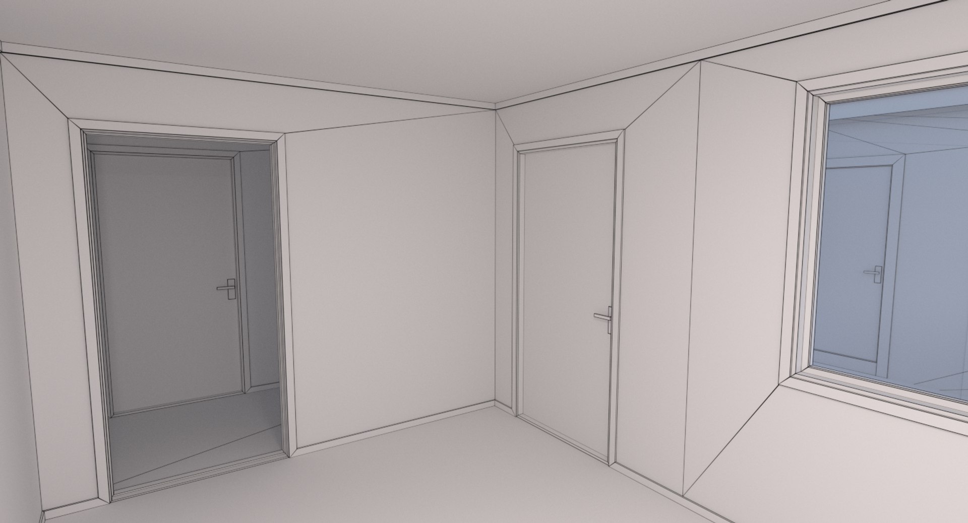 residential home interior house 3d model