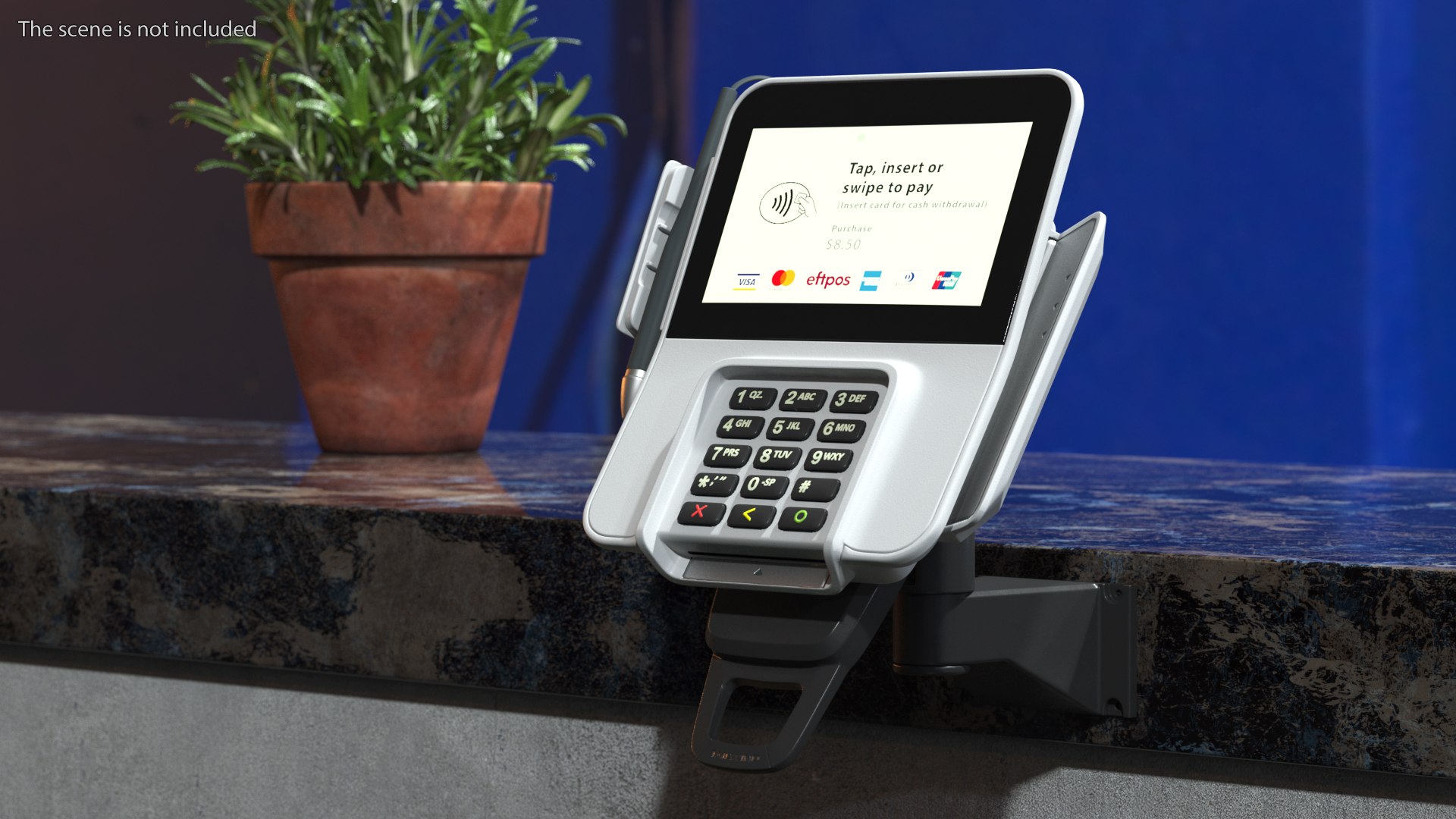 3D Payment Terminal Carrying Wall Bracket Model - TurboSquid 2052314