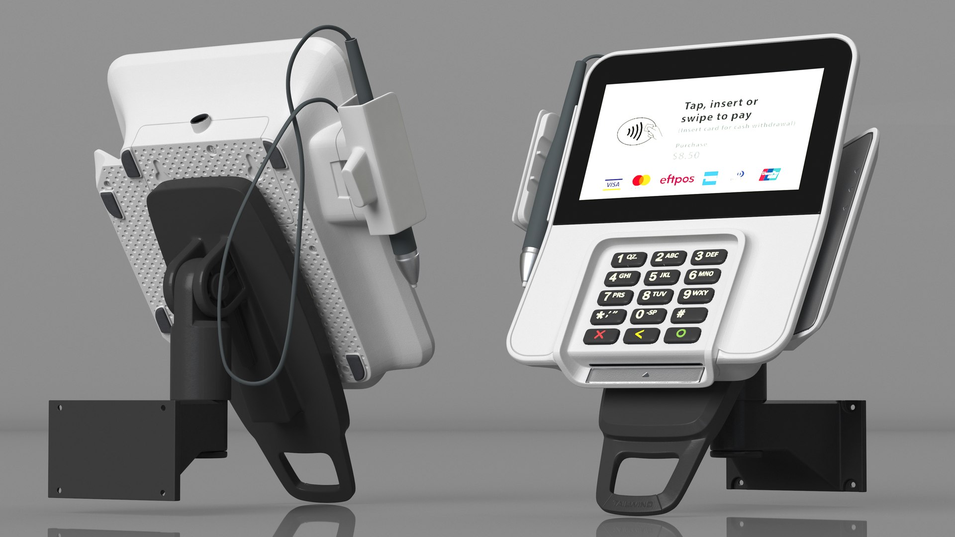 3D Payment Terminal Carrying Wall Bracket Model - TurboSquid 2052314
