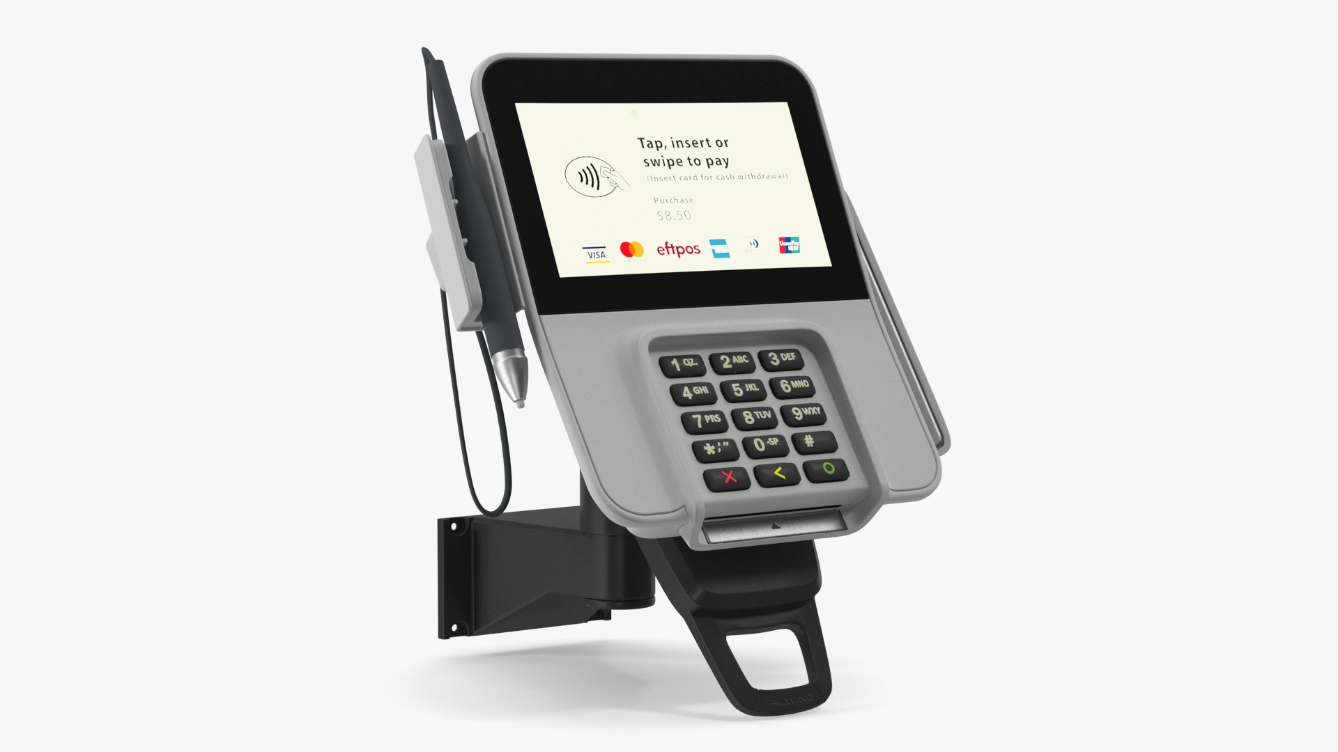 3D Payment Terminal Carrying Wall Bracket model - TurboSquid 2052314