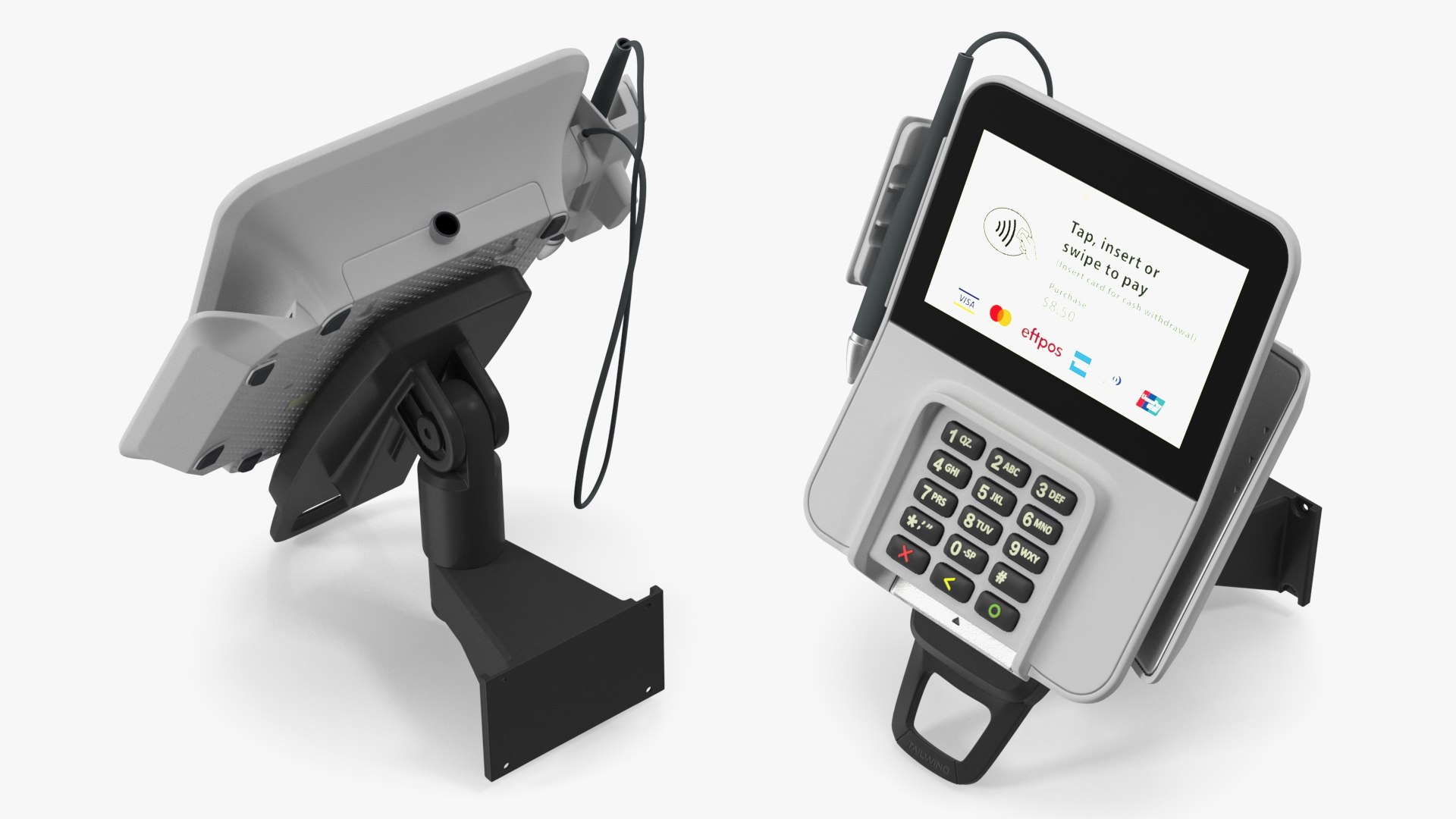 3D Payment Terminal Carrying Wall Bracket Model - TurboSquid 2052314