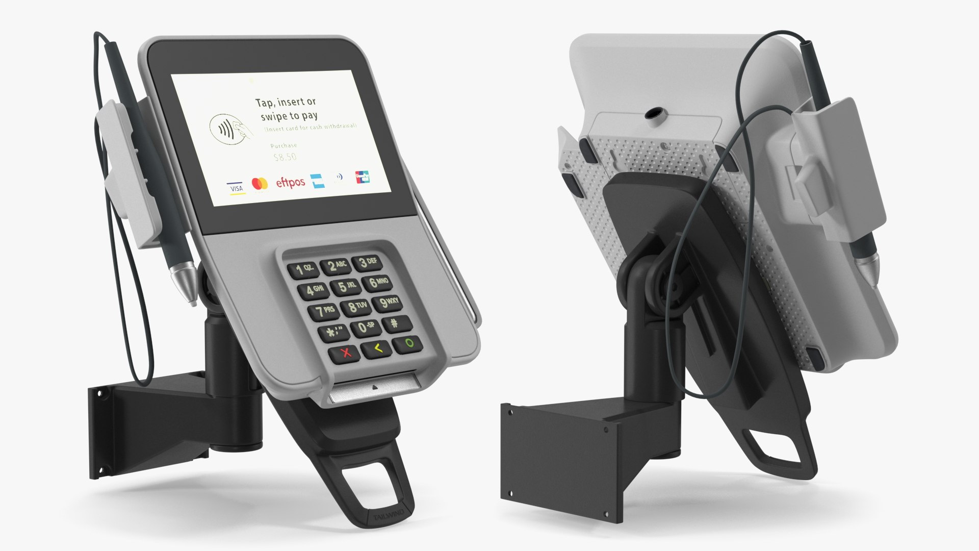3D Payment Terminal Carrying Wall Bracket Model - TurboSquid 2052314
