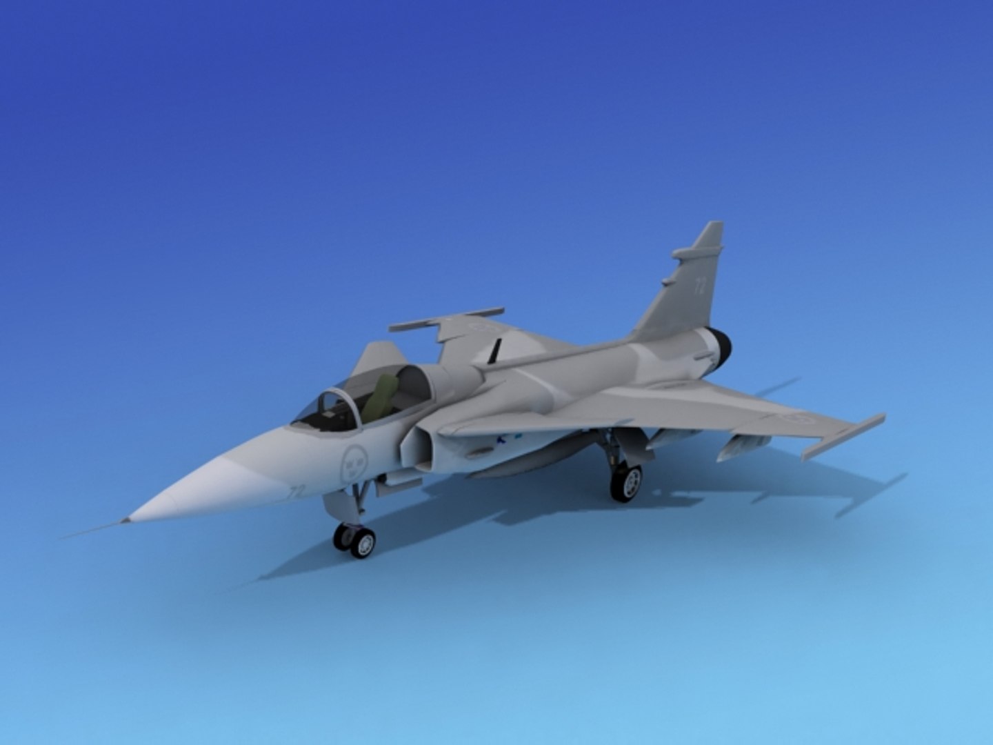 Cockpit Saab Jas 39 3d 3ds