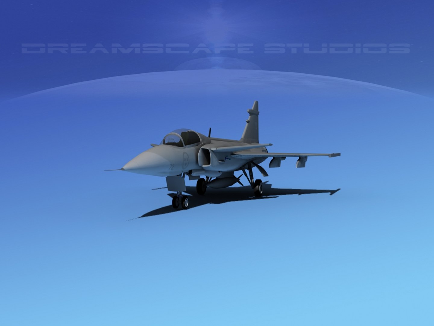 Cockpit Saab Jas 39 3d 3ds