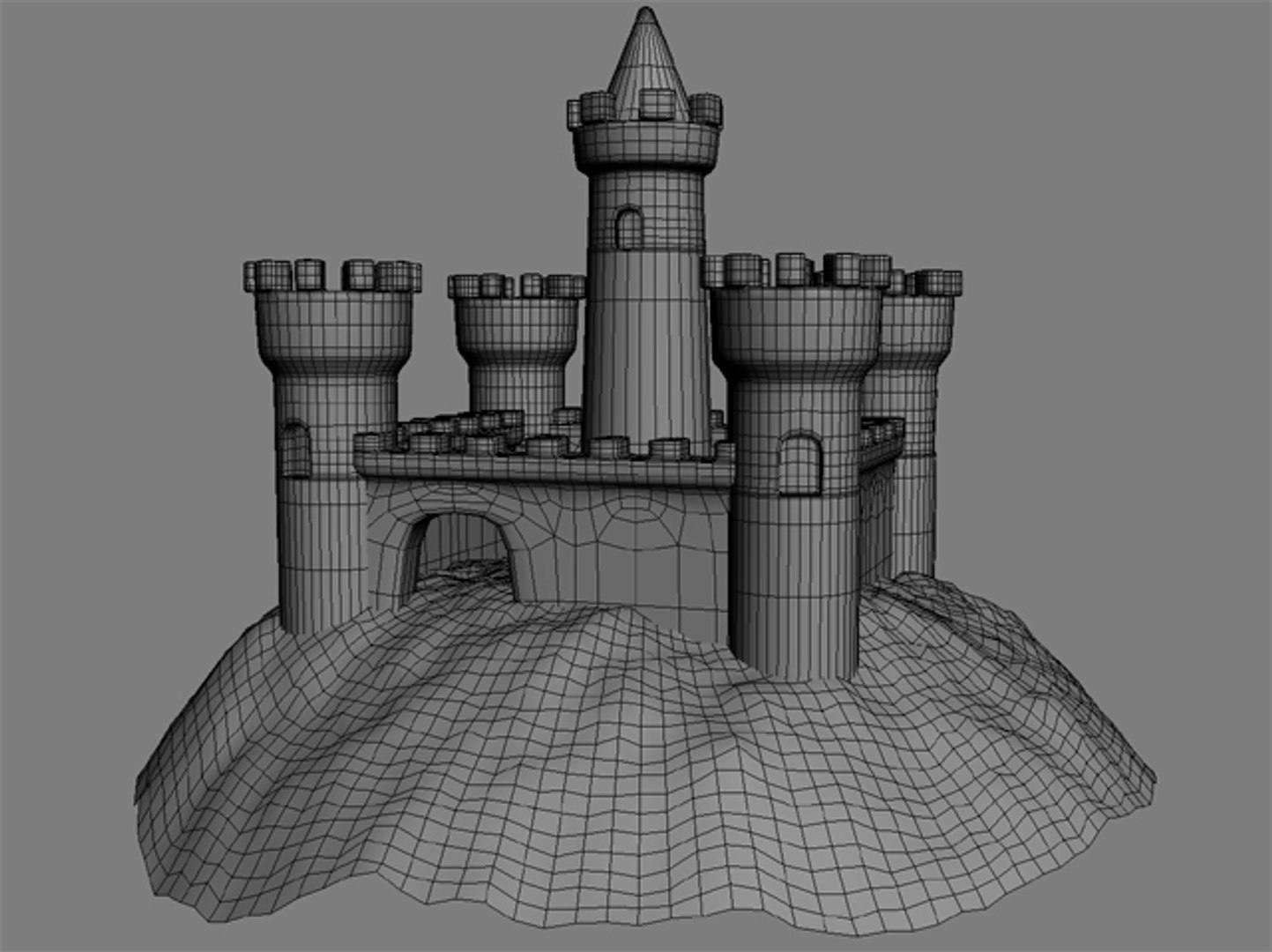 3d sandcastle sand castle model