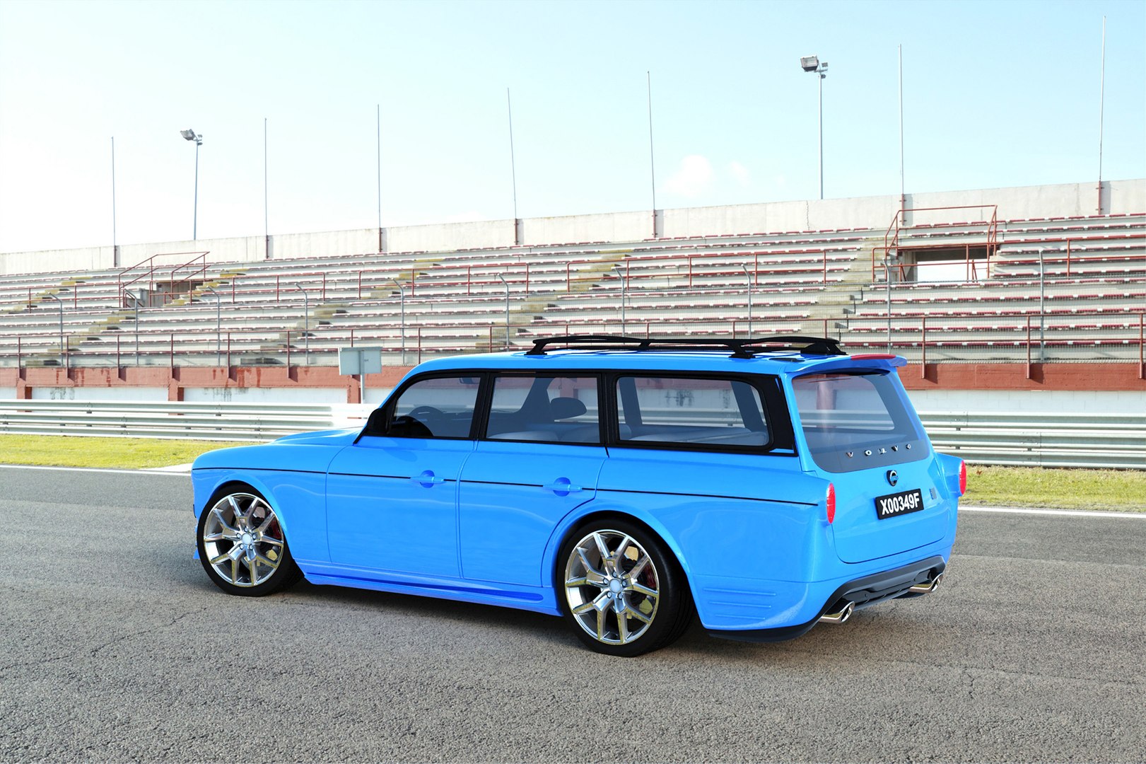 3D Model Volvo Amazon Custom Wagon - TurboSquid 1973264