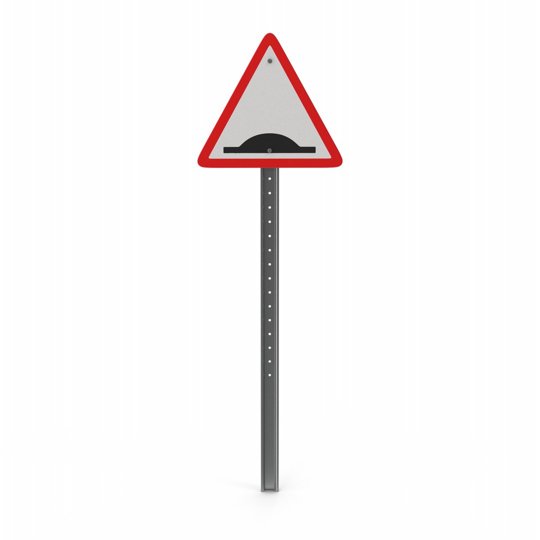 3D Model Hump Road Sign - TurboSquid 2041136